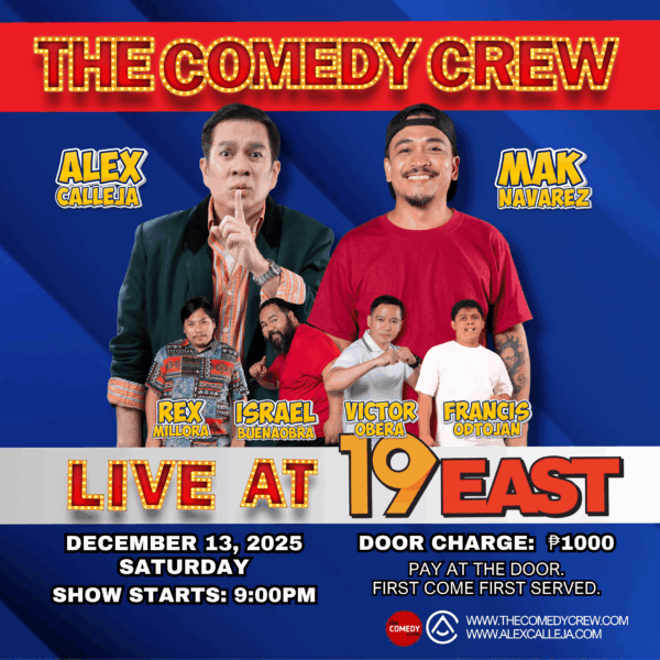 The Comedy Crew Live at 19East This December